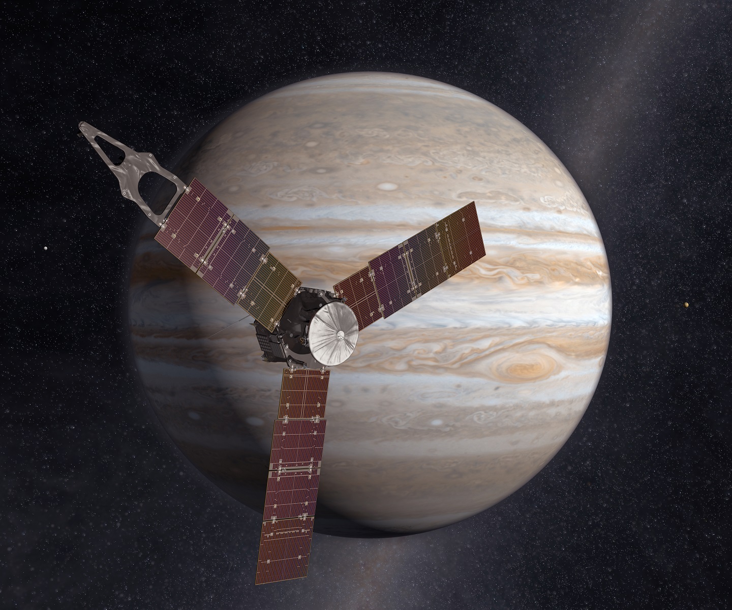 Juno está a meio caminho de Júpiter