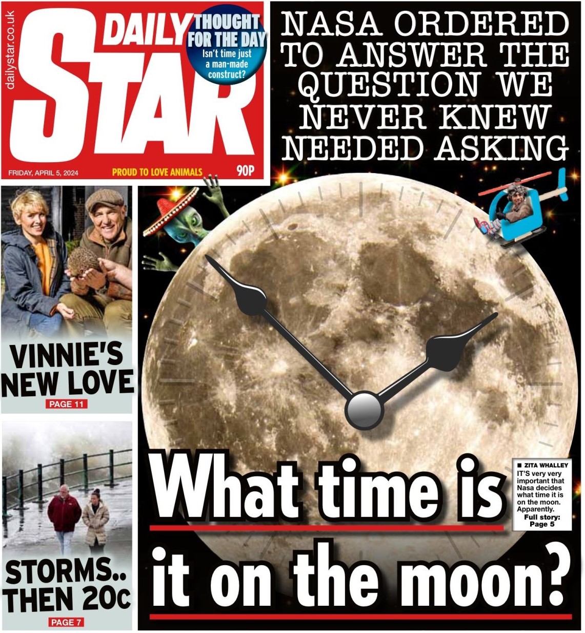 Qual é a hora na Lua?